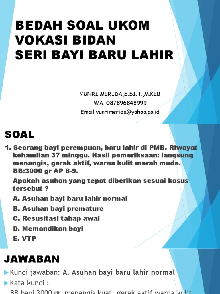 Bedah Soal Ukom Vokasi Bidan-1 | PDF