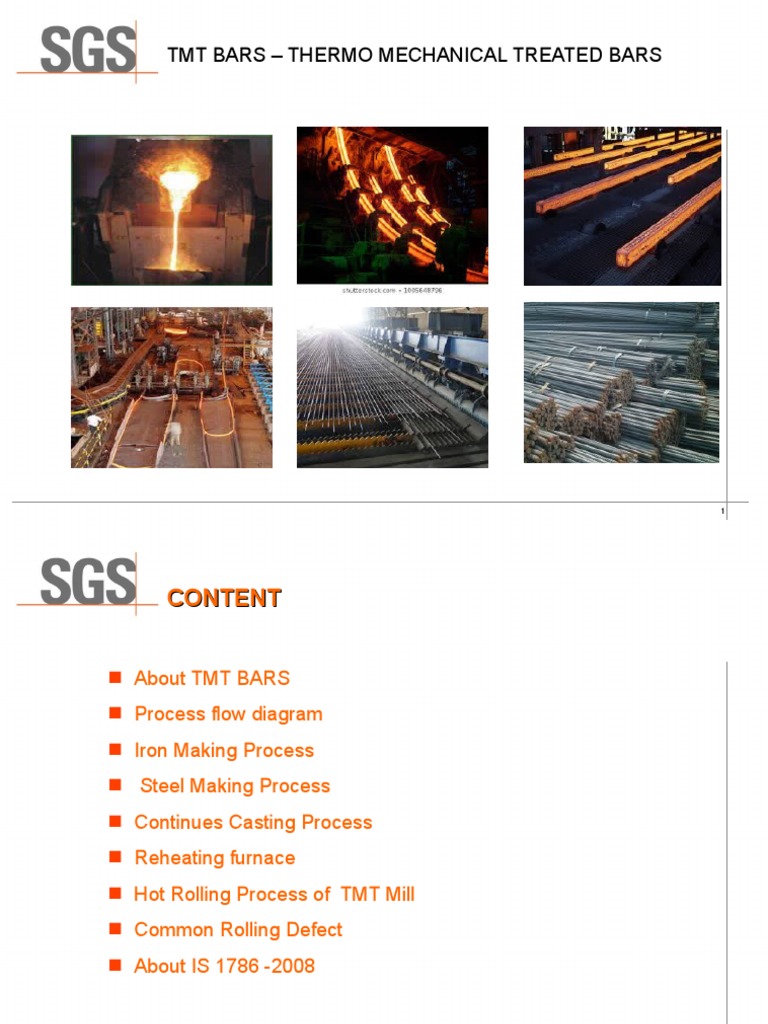TMT Bars Manufacturing Process Overview | PDF