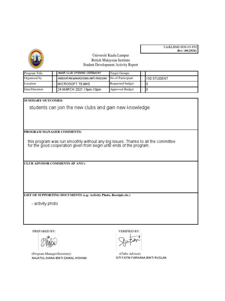 Amar Report Opening Ceremony | PDF