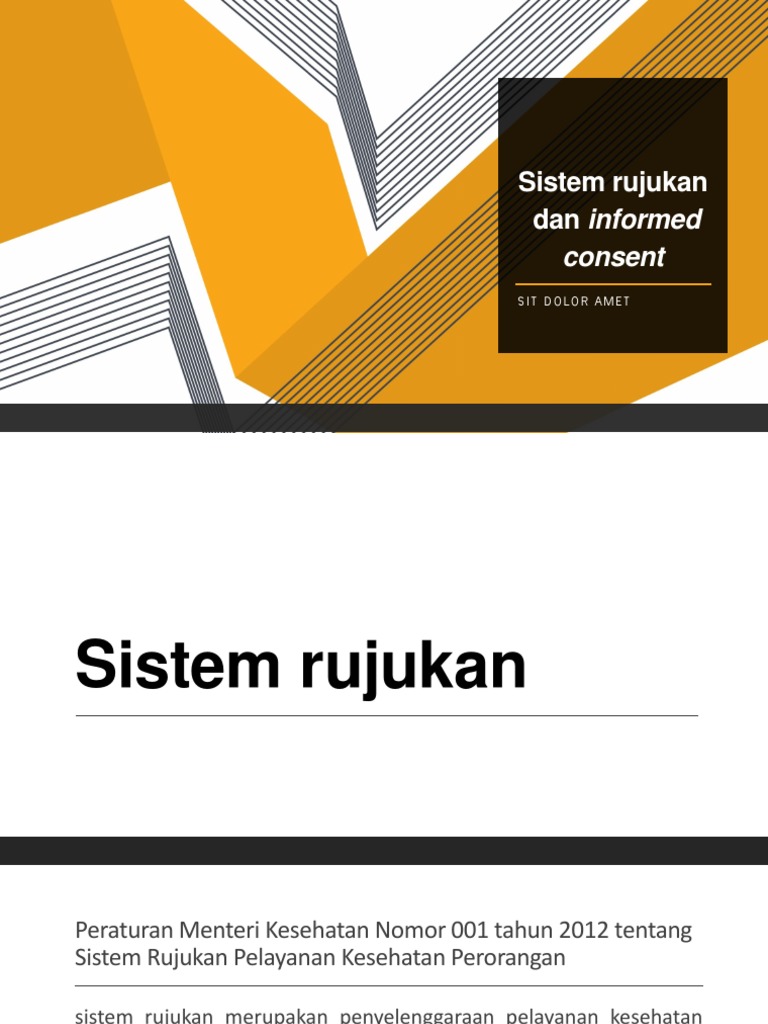 Sistem Rujukan & Informed Consent | PDF