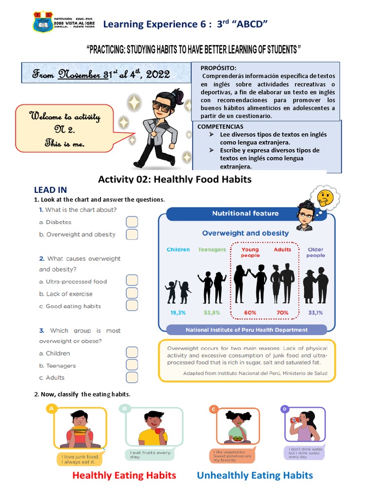 3° LEARNING EXPERIENCE 6 Act 2 | PDF | Crecimiento personal y ...