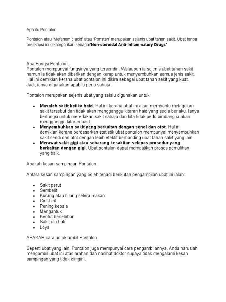 Apa Itu Pontalon | PDF