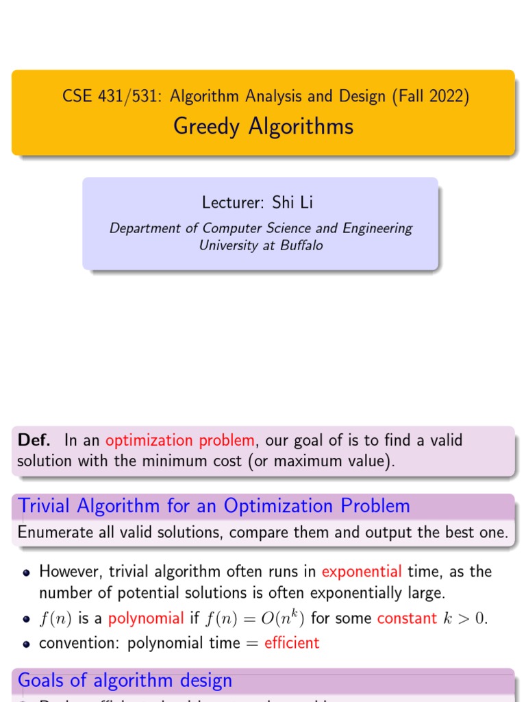 Greedy Slides | PDF | Time Complexity | Code Greedy Slides | PDF | Time Complexity | Code