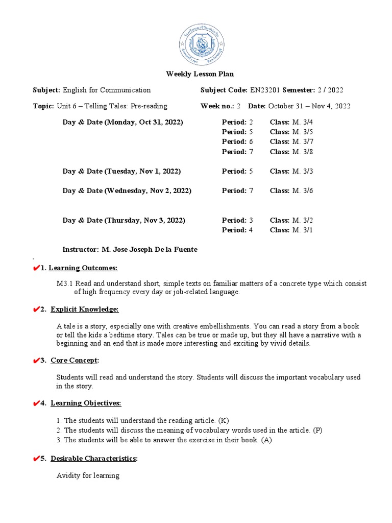 Day 1 Week 2 - 2 (m3) | PDF | Vocabulary | Reading Comprehension