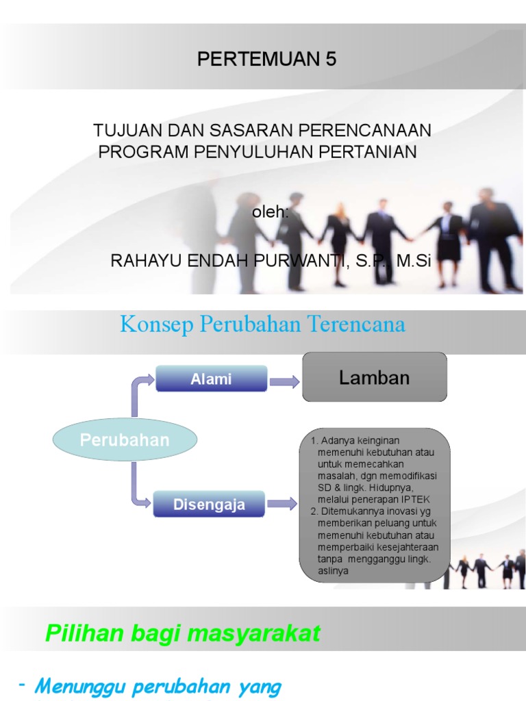 Tujuan Dan Sasaran Perencanaan Program PP | PDF
