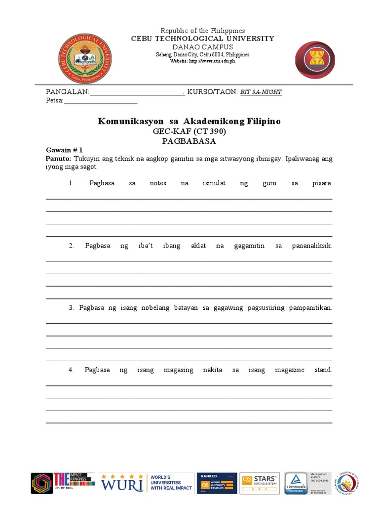 PAGBABASA | PDF