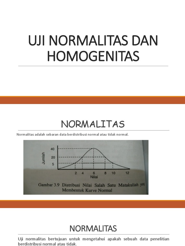 Uji Normalitas Dan Homogenitas | PDF | Metode & Bahan Ajar