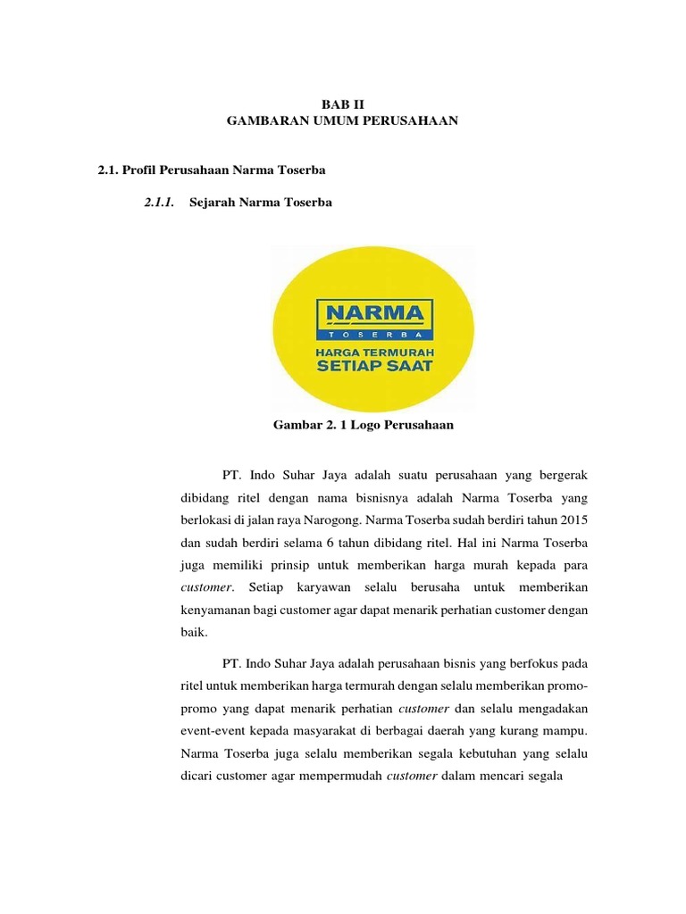 KKL Bab - Ii | PDF | Karier & Perkembangan | Bisnis