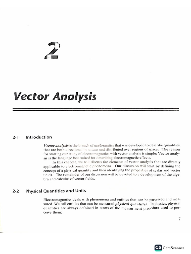 Vector Analysis | PDF