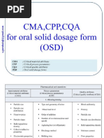 CPP and CQA of Different Stages of Solid Oral Dosage Forms: Sr. No Unit ...