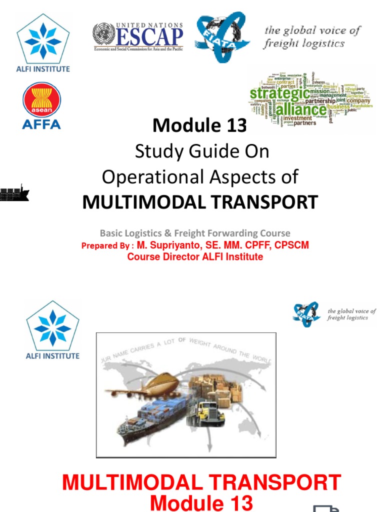 ALFI Institute Modul 13, Multimodal Transport, Tgl. 13 Agst 2020 | PDF | Cargo | Transport