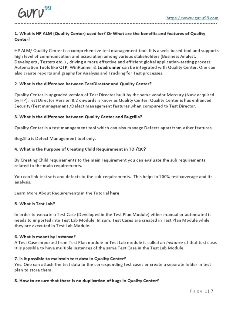 HP ALM Quality Center Overview and Guide | PDF | Software Testing ...