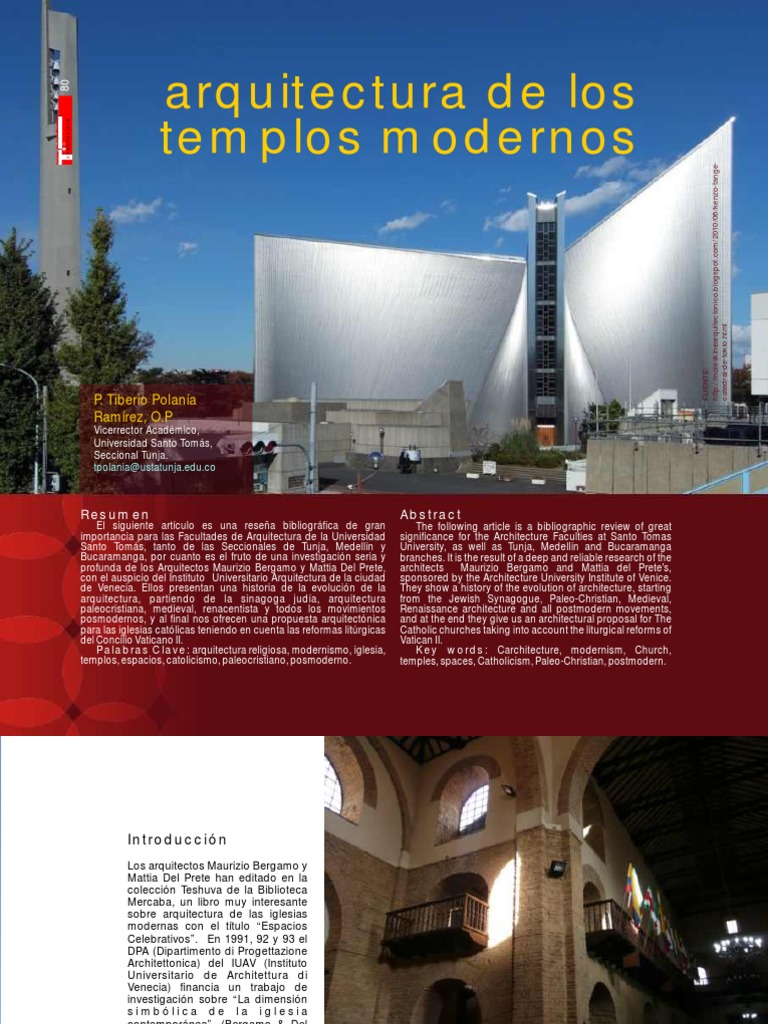 Arquitectura de Los Templos Modernos | PDF | Iglesia (edificio) | templo