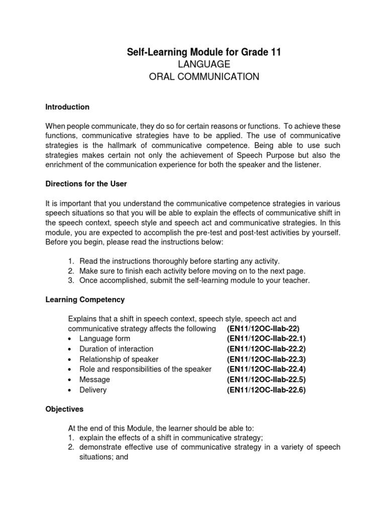 Oral Communication EN1112OC IIab 22 Rachelle Anne Castillo Final | PDF ...