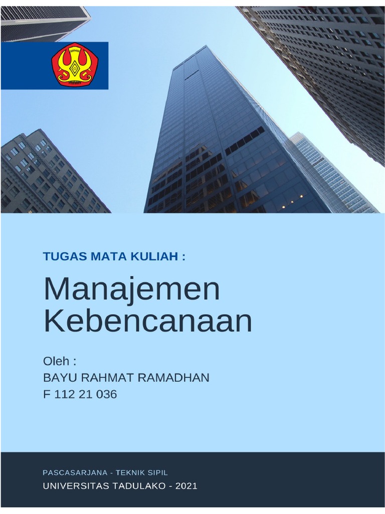 Tugas Managemen Kebencanaan (Bayu Rahmat Ramadhan F221 021 036) | PDF