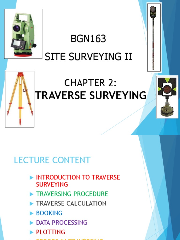 BGN123 Chapter 2 - Traverse Surveying | PDF | Surveying | Metrology