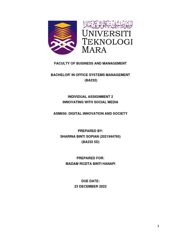 Asm656 Individual Assignment 2 Pdf Fashion Market Segmentation