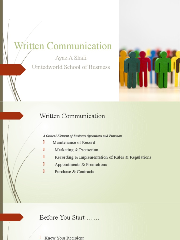Presentation & Written Communication Skills | PDF | Data | Cognition