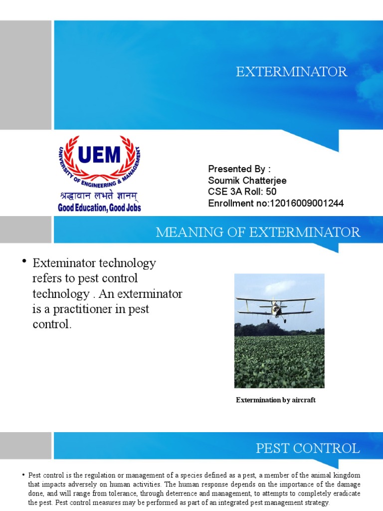 Exterminator: Pest Control Explained | PDF | Pest Control | Pest (Organism)