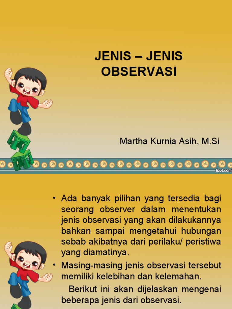 Jenis2 Observasi | PDF | Sains & Matematika