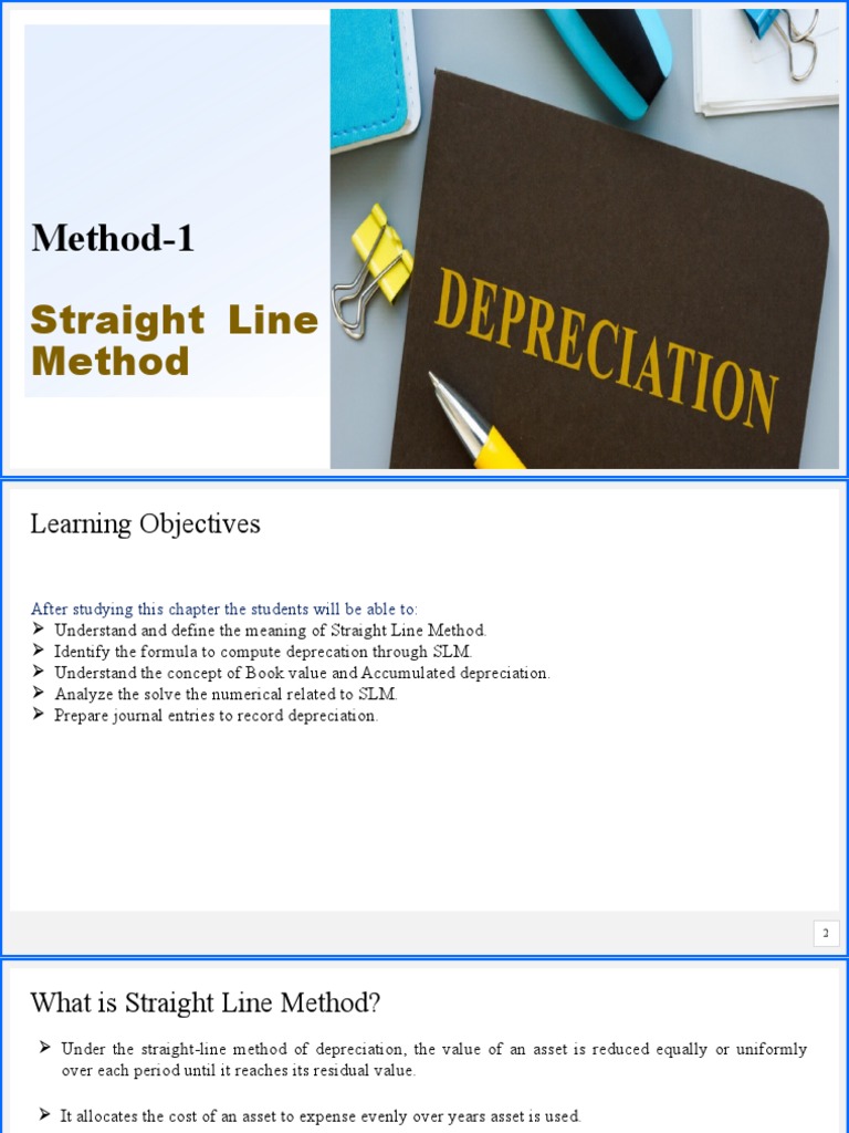 Straight Line Method | PDF | Depreciation | Balance Sheet