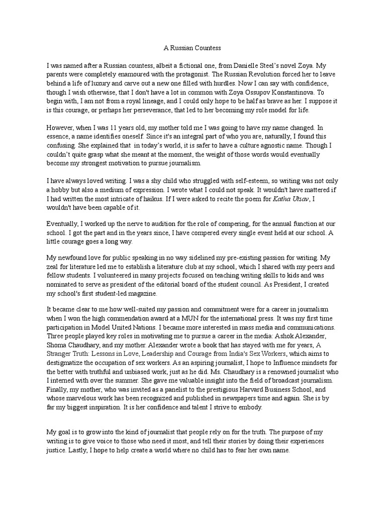 Journey of a Young Aspiring Journalist | PDF | Social Science | General ...