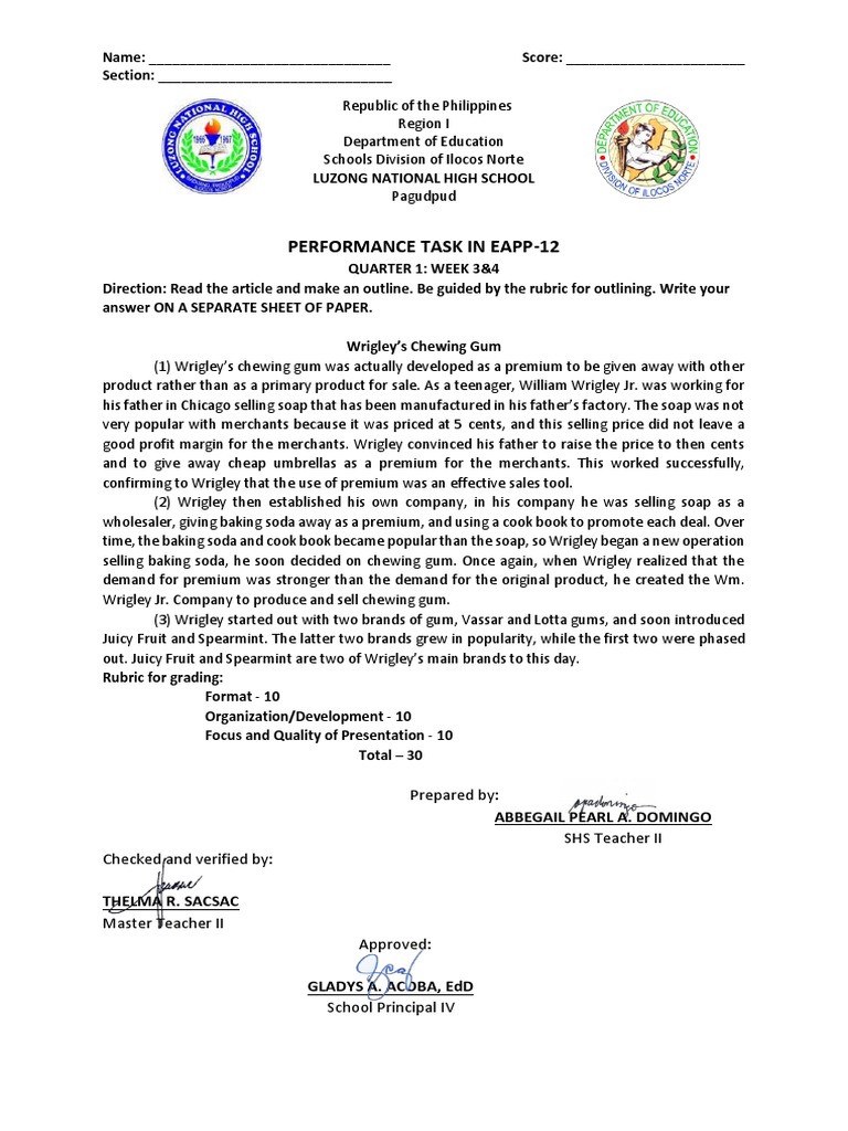 PT-EAPP-Week3&4 | PDF | Sugar Confectionery