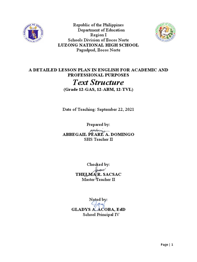 A Detailed Lesson in EAPP | PDF | Teaching Method | Learning