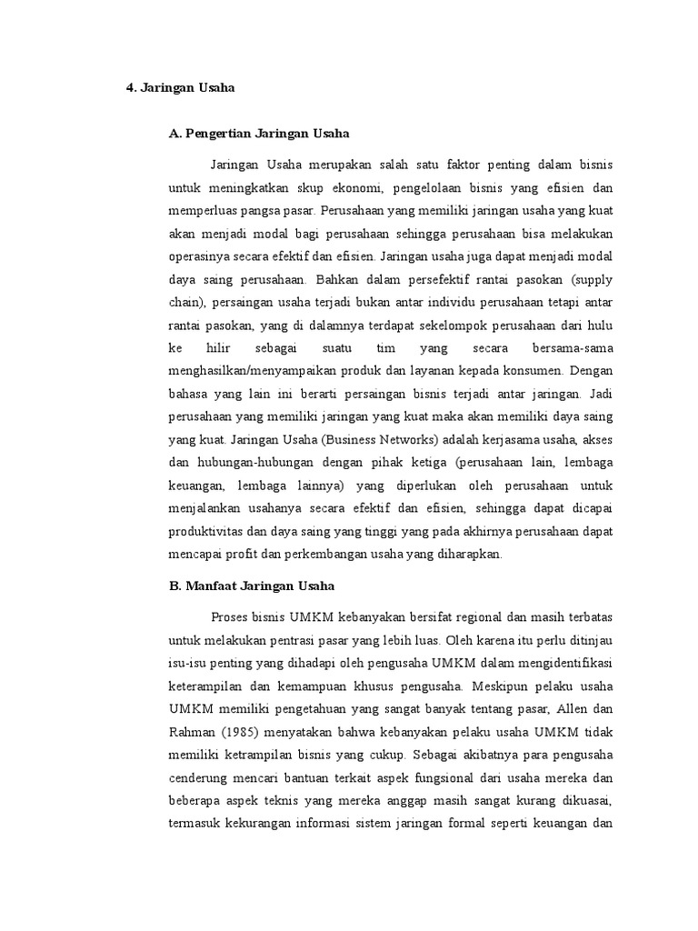 Membangun Jaringan Usaha Efektif | PDF | Komputer