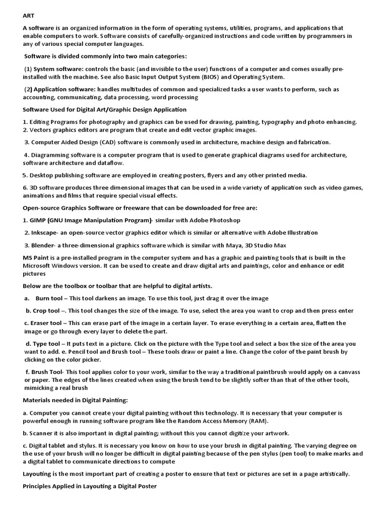 Mapeh | PDF | Graphics | Software