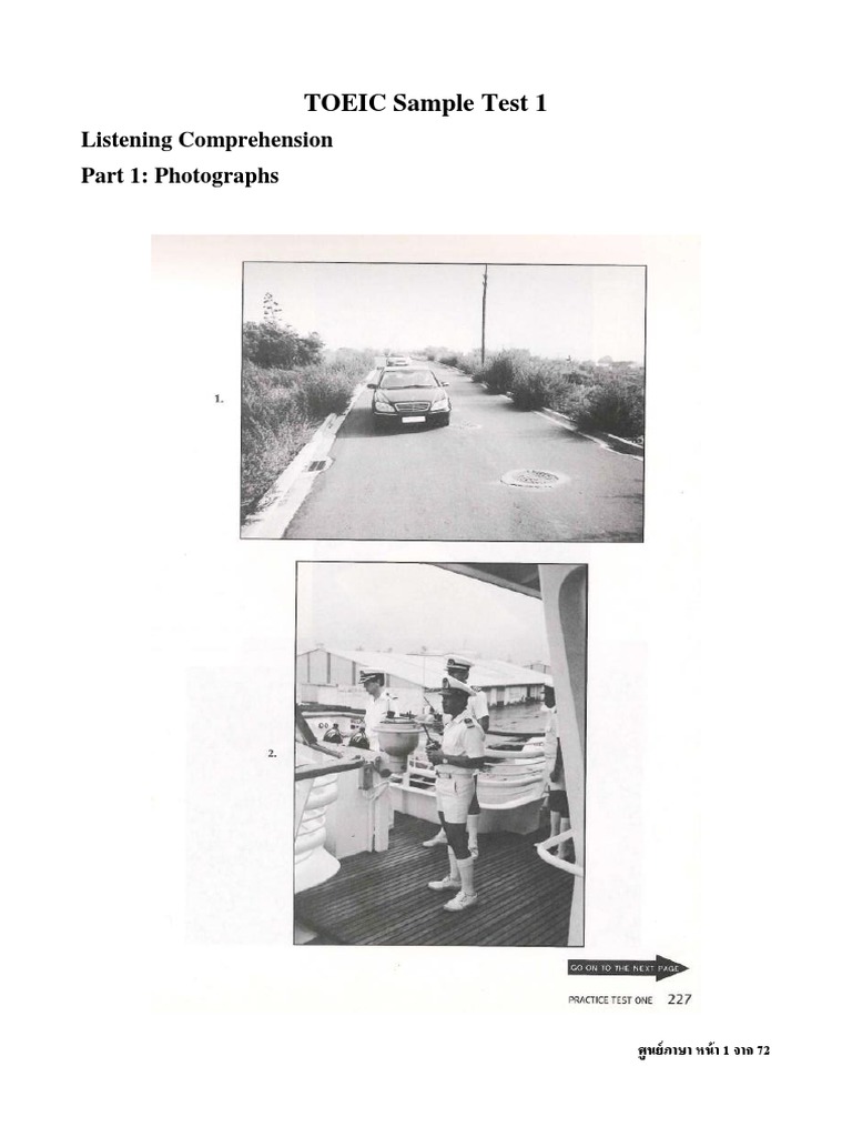 TOEIC Sample Test 1-2 - 0 | PDF