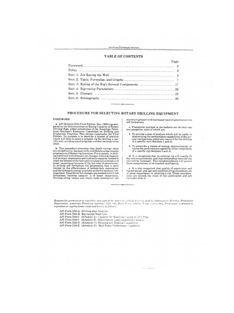 API BUL D10 Procedure For Selecting D&e | PDF