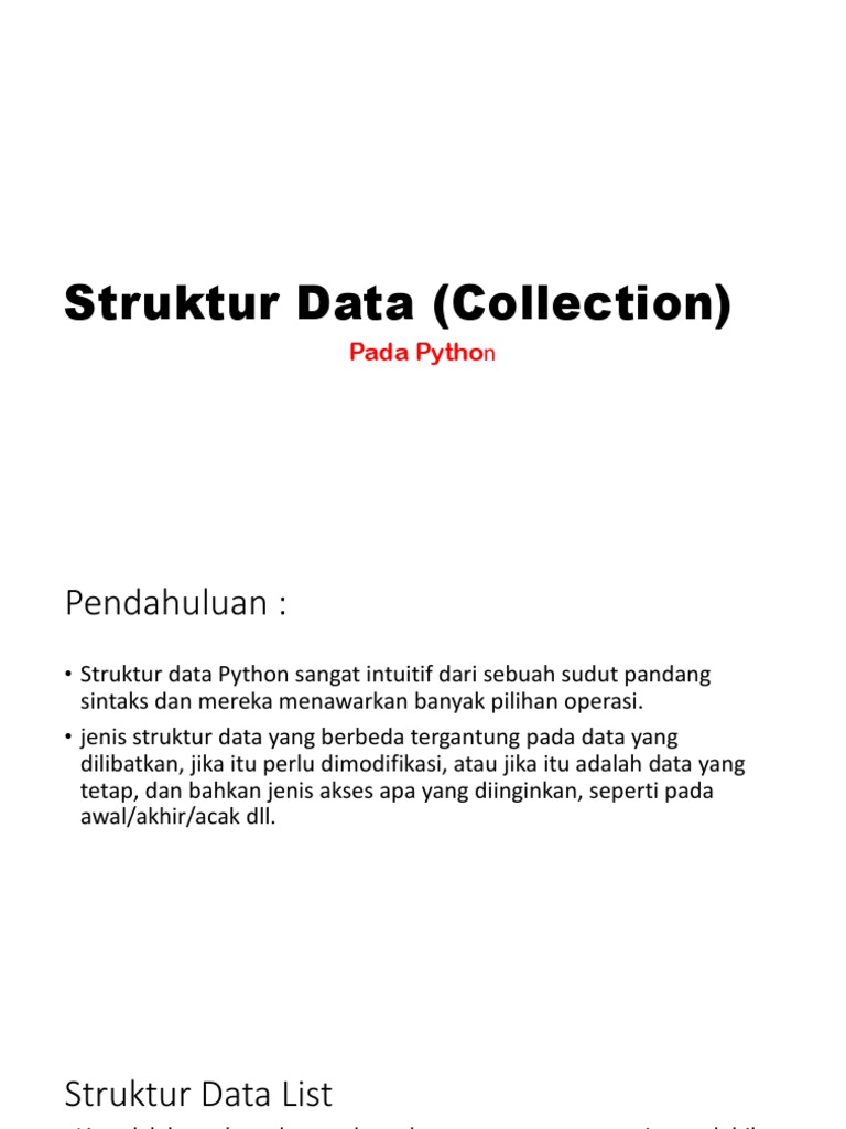 Materi-6 - Struktur Data (Collection) Pada Python - RZL | PDF | Seni ...