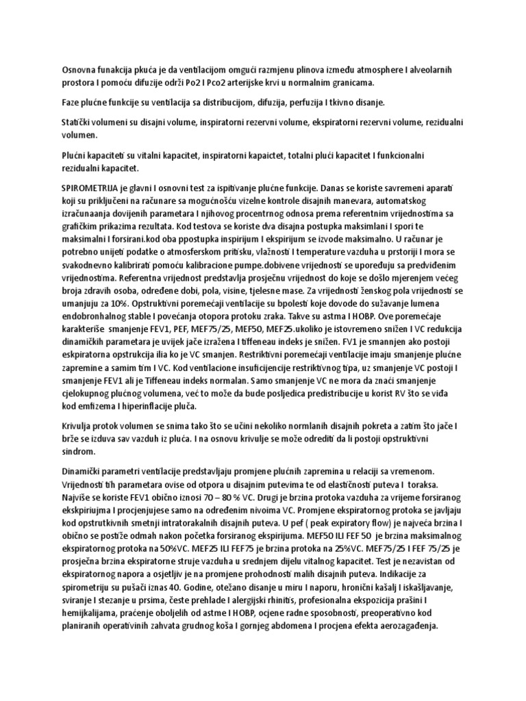 Pulmologija Dijagnostika | PDF