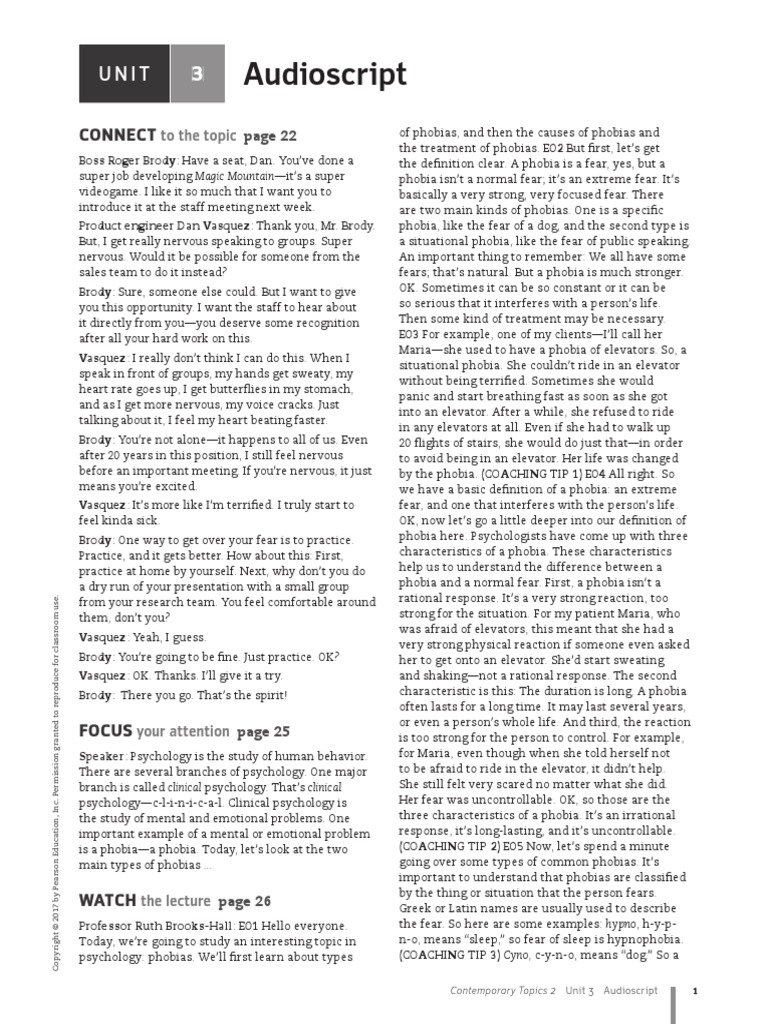 CONT TP LVL2 0808 U03 Audio | PDF | Extraversion And Introversion | Personality Type