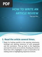 How-to-Write-a-Journal-Article - Review-APA-Style (Modified) | PDF ...