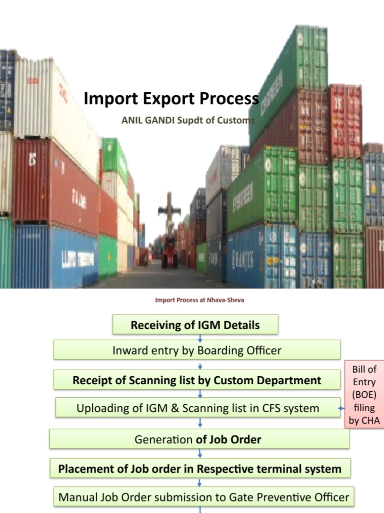 Import Export Process Final | PDF | Bill Of Lading | Cargo