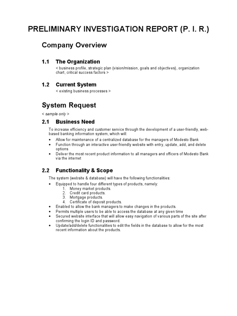 PIR Banking Info System | PDF | Databases | Websites