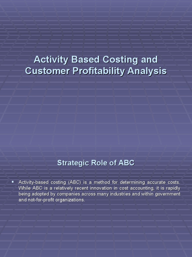 ABC & Profitability Customer | PDF