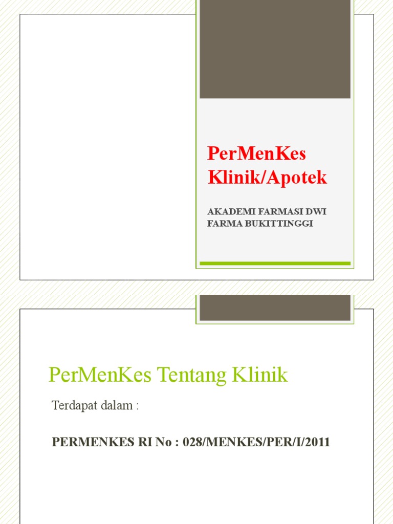 Permenkes TTG Klinik | PDF