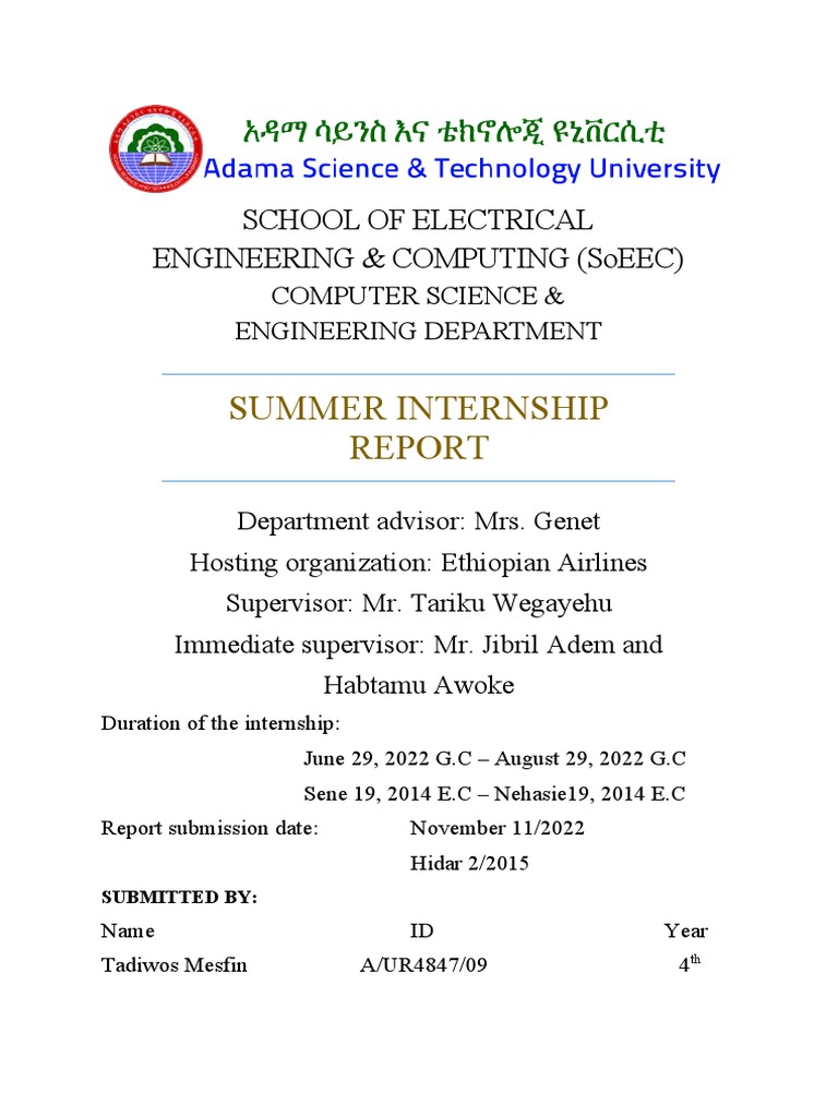 Computer Science Internship Report | PDF | World Wide Web | Internet & Web