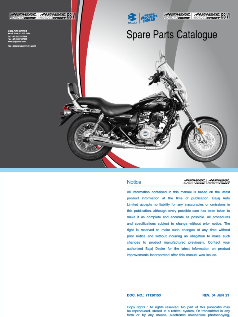 Avenger 220 Cruise Street Bs6 Rev 04 Jun 2021 PDF Brake Anti Lock Braking System