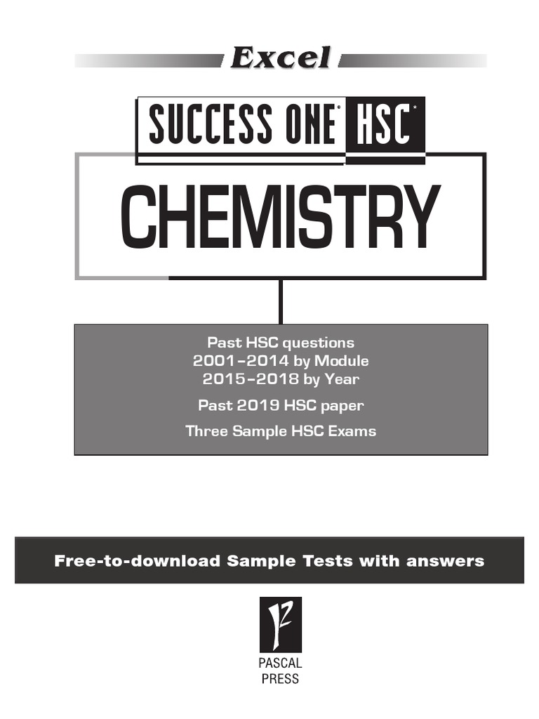 Success One HSC Chemistry Papers | PDF | Acid | Chemical Equilibrium