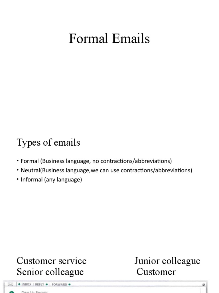 Formal Emails | PDF