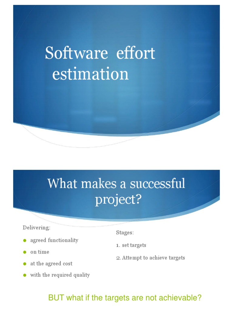 Unit - 3 Software Estimation Techniques | PDF | Top Down And Bottom Up ...