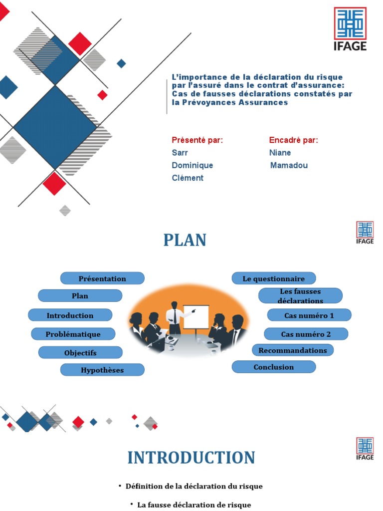 Mémoire | Télécharger gratuitement PDF | Assurance | Risque