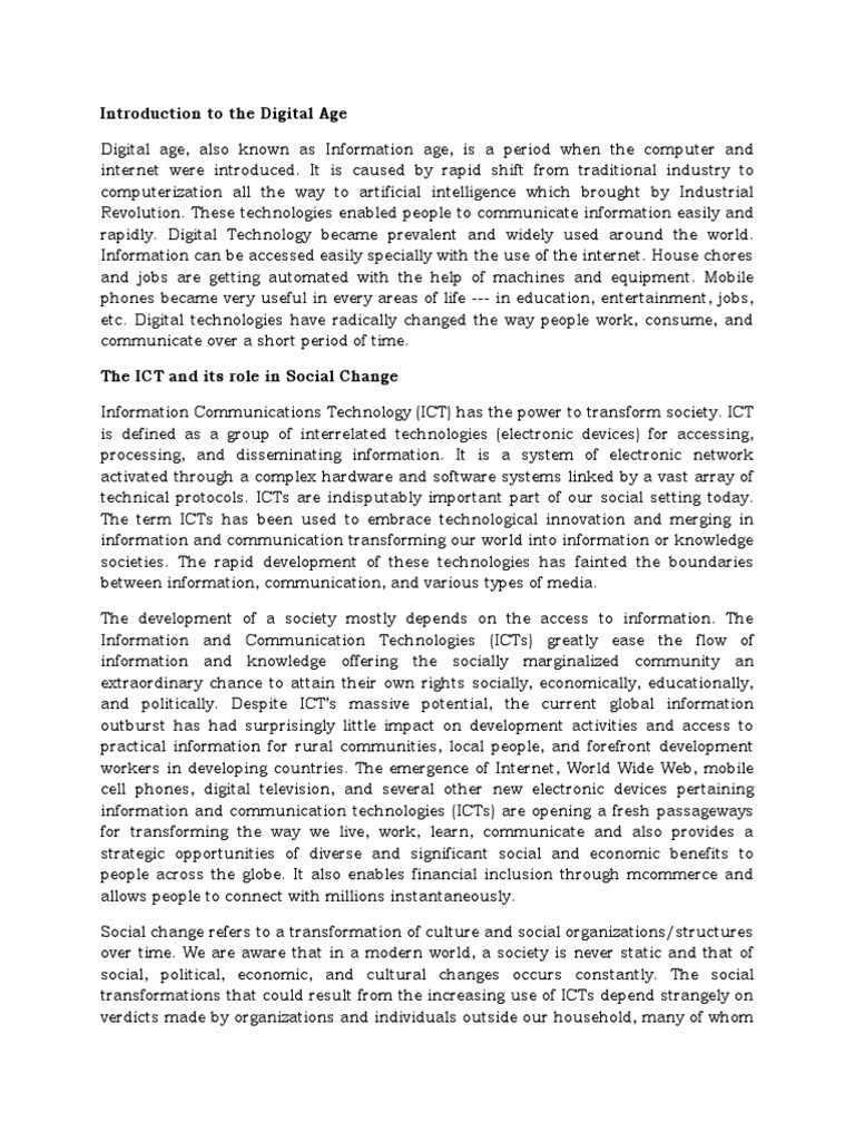 Module 3. Intro To Digital Age | Download Free PDF | Educational ... Module 3. Intro To Digital Age | Download Free PDF | Educational ...