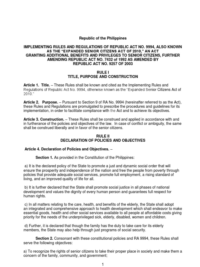 BENEFITS of R.A. 9994 Expanded Senior Citizens Act of 2010 | Value ...