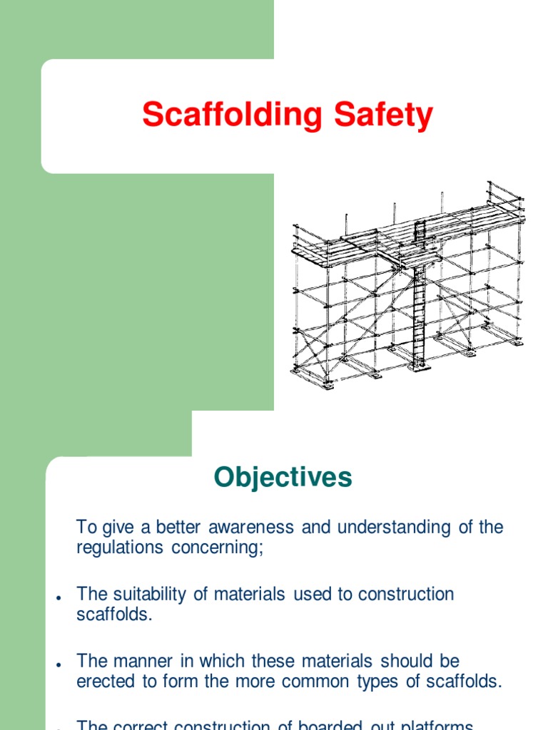 Scaffolding Safety | PDF | Scaffolding | Manufactured Goods