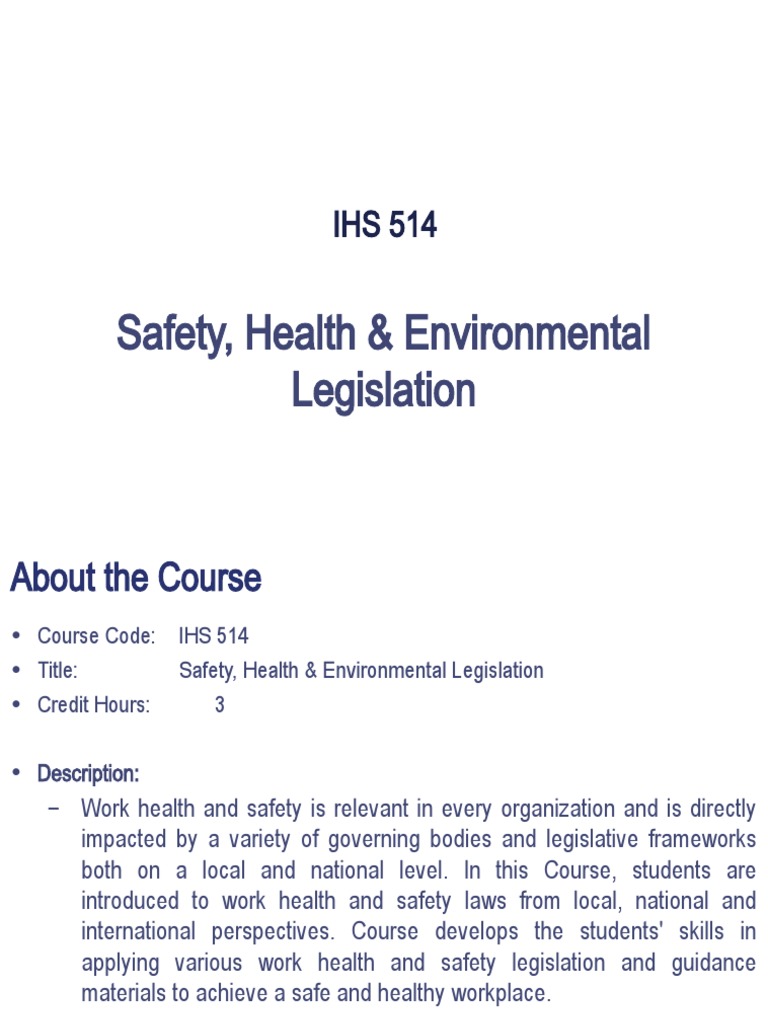 Preparing Safety Professionals: An Introduction to Work Health and ...